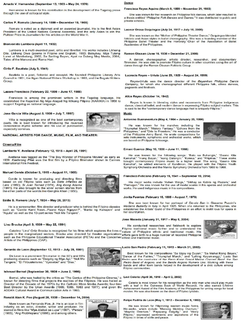 National Artists | PDF