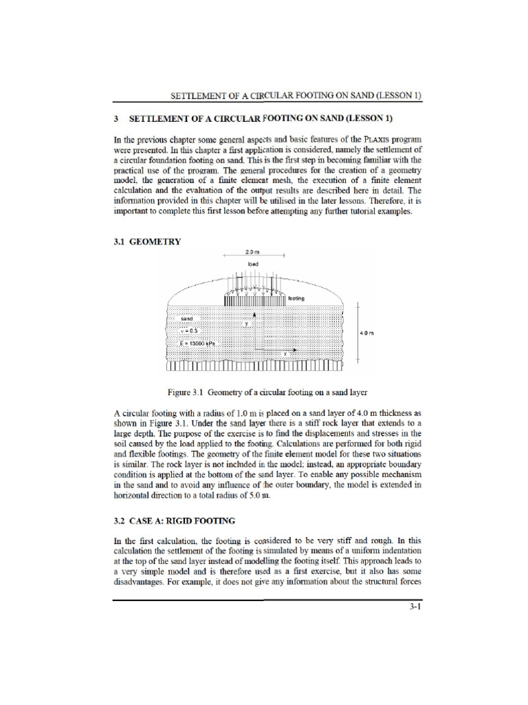 Settlement of rigid foundation | PDF