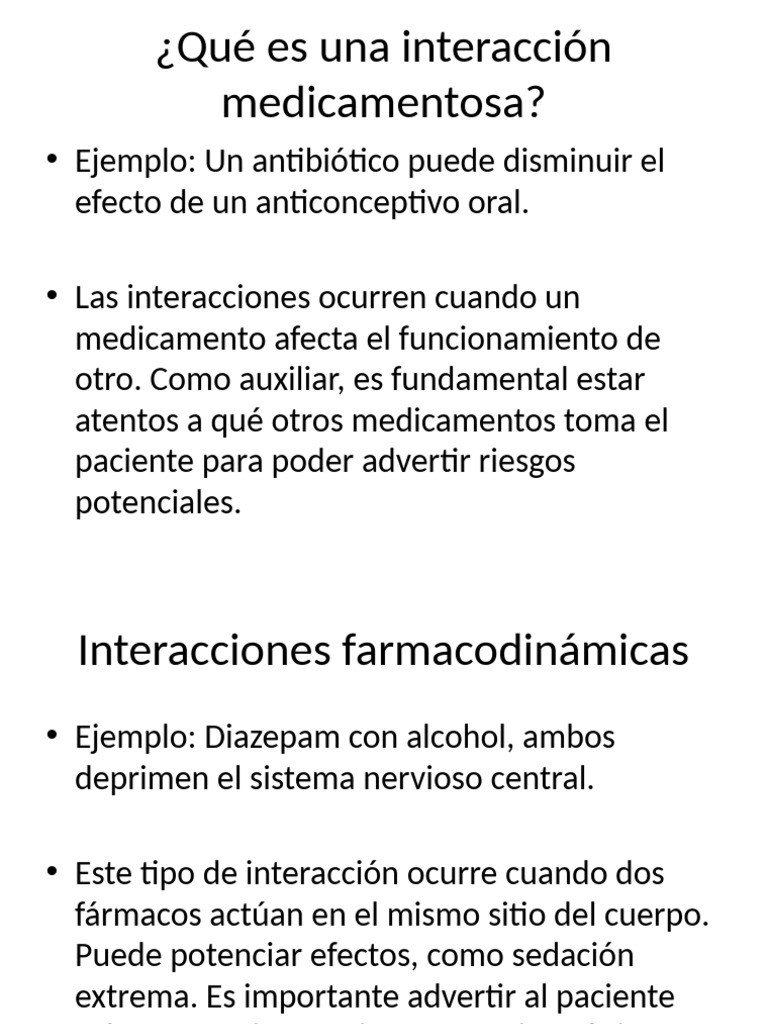 Interacciones Medicamentosas: Guía Esencial | PDF | Medicamentos con ...