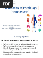 Introduction To Human Physiology | PDF | Human Body | Homeostasis