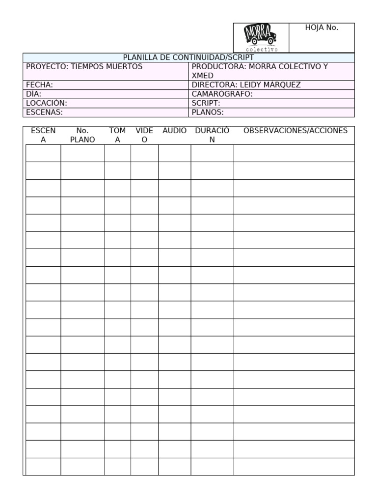 Formato de Script para Proyecto | PDF