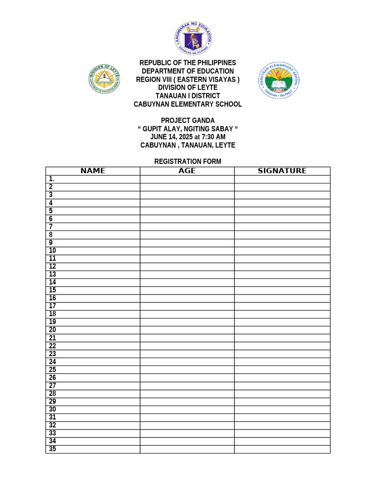 KK Assembly Attendance Sheets | PDF