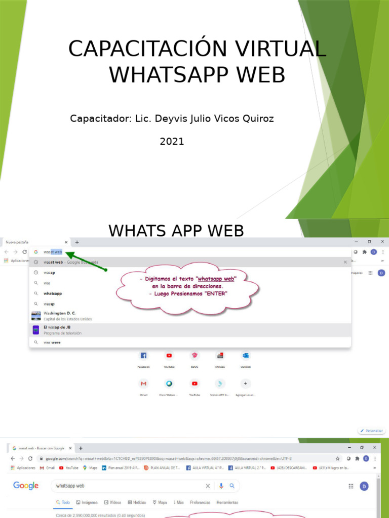 Capacitación en WhatsApp Web | PDF
