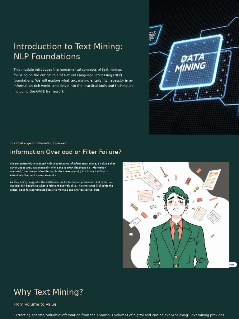 Introduction to Text Mining NLP Foundations | PDF | Information | Data Analysis