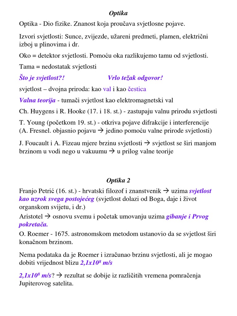 03 Geometrijska - Optika 1 | PDF