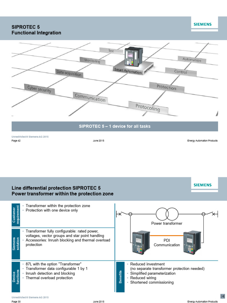 SIPROTEC 5 Line Differential Protection | PDF | Electrical Engineering ...