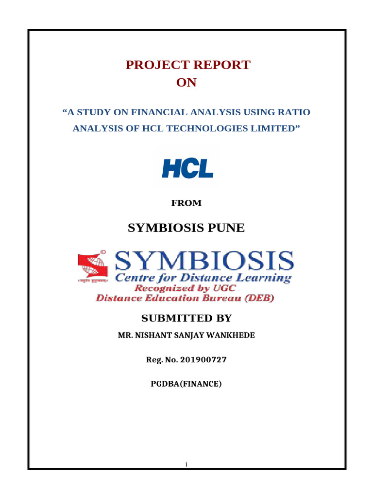 A Study On Financial Analysis | PDF | Financial Statement | Equity ...