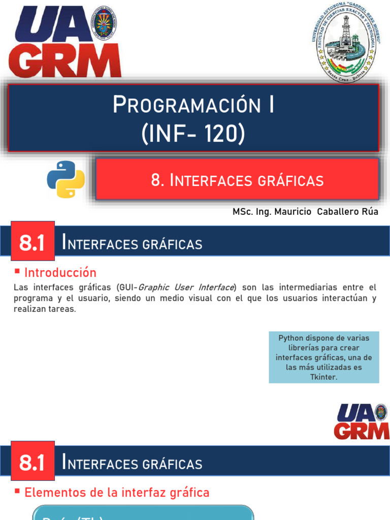 PROG1 Interfaces Graficas | PDF | Interfaces gráficas de usuario | Botón (Computación)