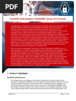 (R023C00) HUAWEI HiSecEngine USG6500F Series Firewalls Datasheet | PDF ...