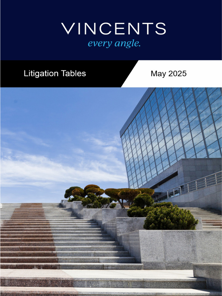 Litigation Tables 2024 2025 May 2025 | PDF | Public Finance ...