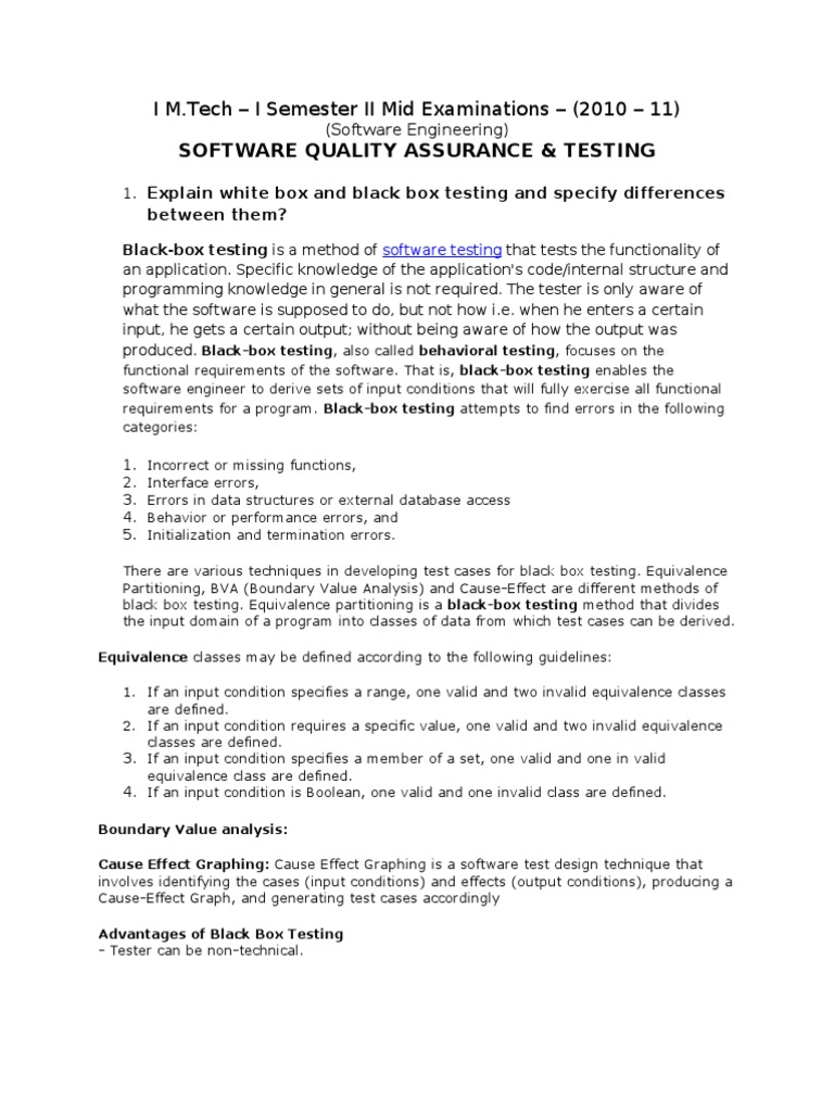SQA&T | Download Free PDF | Software Quality | Digital Technology