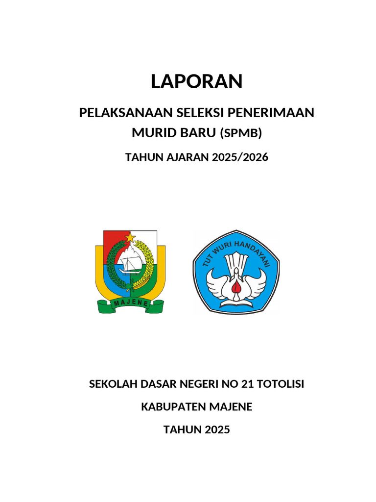 LAPORAN SPMB 2025 | PDF