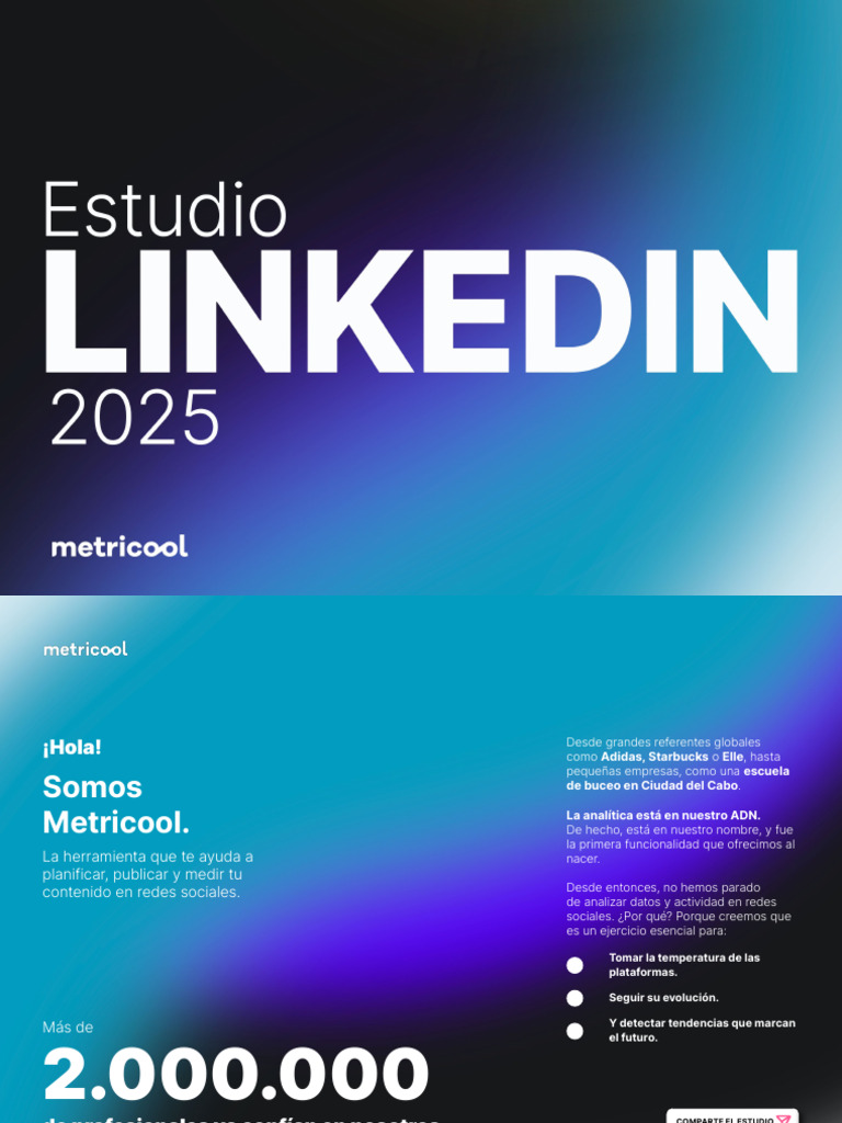 Estudio LinkedIn 2025: Análisis y Tendencias | PDF | Red social ...