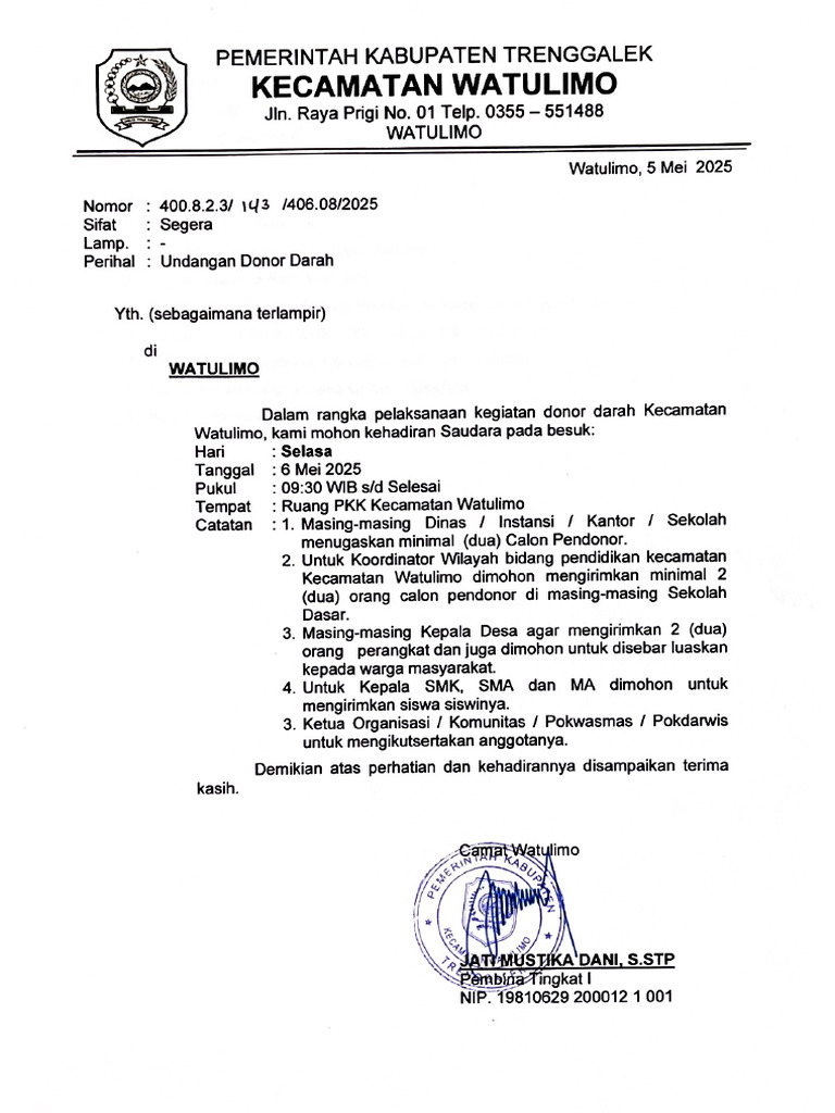 Surat PMI | PDF