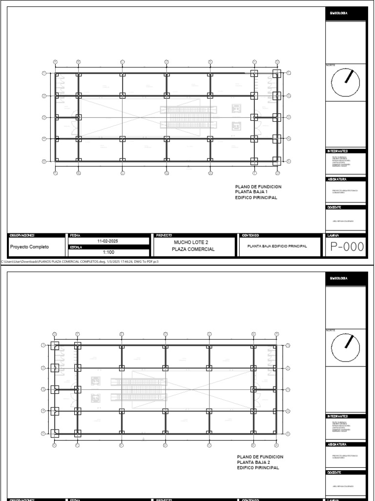 Planos de Ingenierías Del Proyecto Final - Compressed | PDF