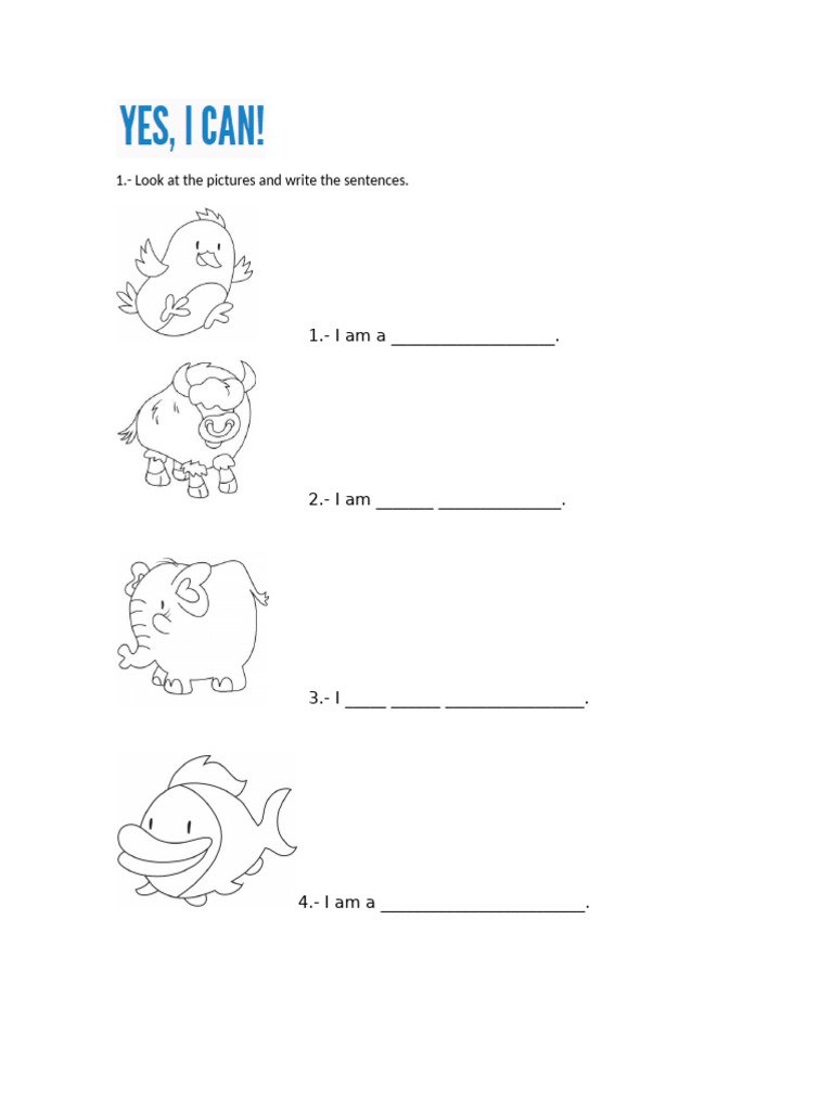 Yes, I Can Activity | PDF