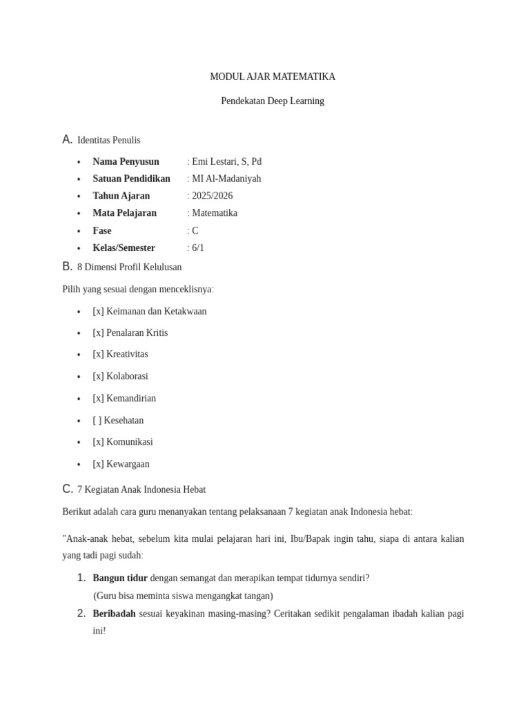 Fix Modul Ajar | PDF