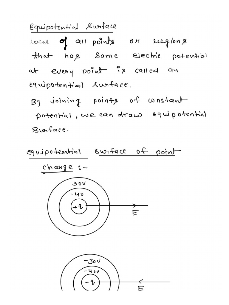 Equipotential Surface | PDF
