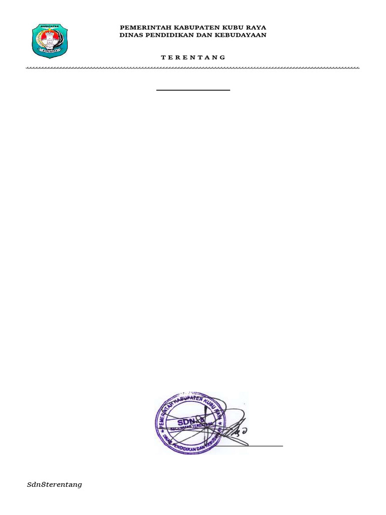 Surat Pernyataan Kepsek KBM Tatap Muka | PDF