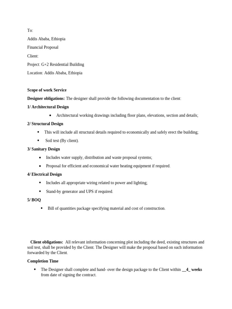 G+2 Residential Building Design Proposal | PDF