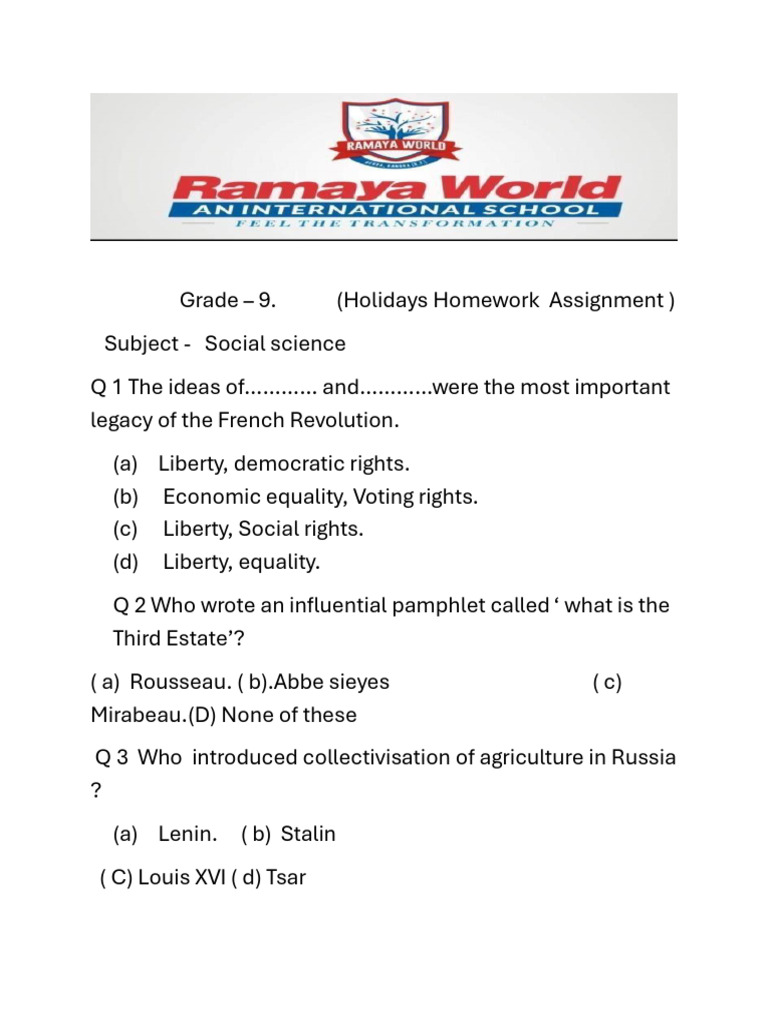 SST Grade-9 | PDF