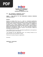 Letter of Intent Addressed To The SDS | PDF