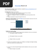 Waves Intro - Remote Lab | PDF | Wavelength | Waves
