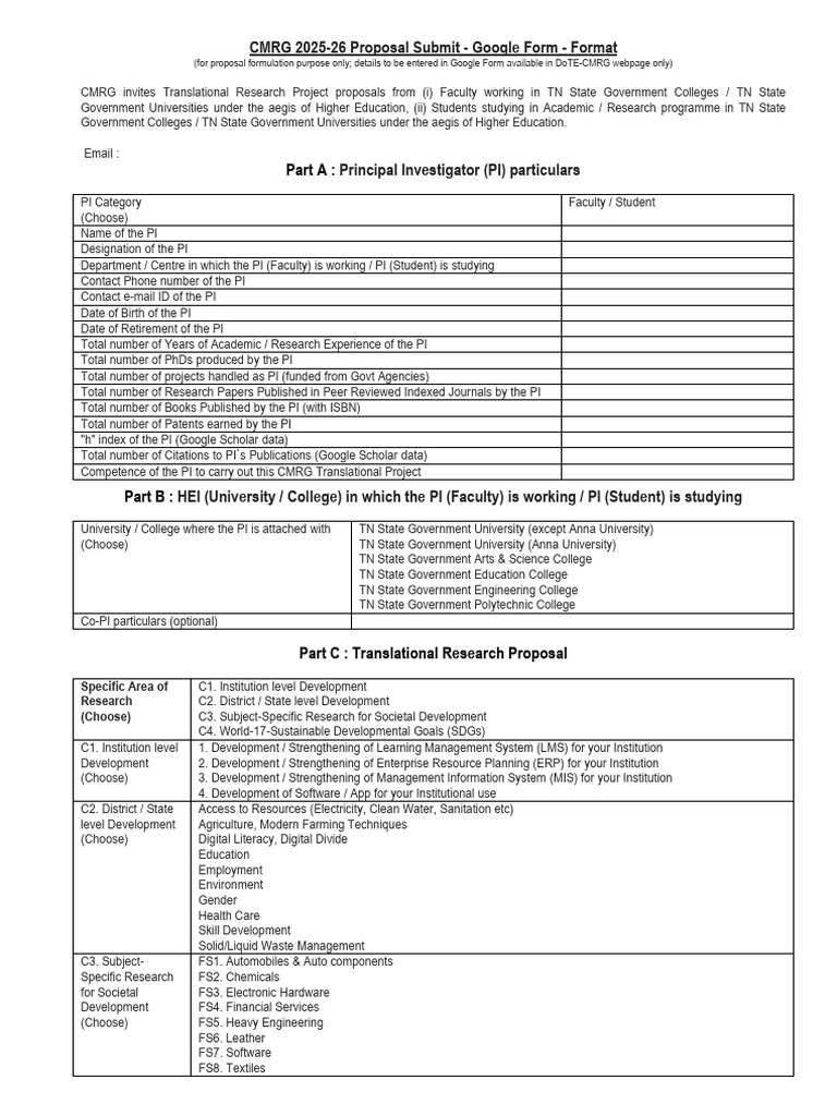 CMRG 2025-26 Proposal Guidelines | PDF | Sustainability | Sustainable ...