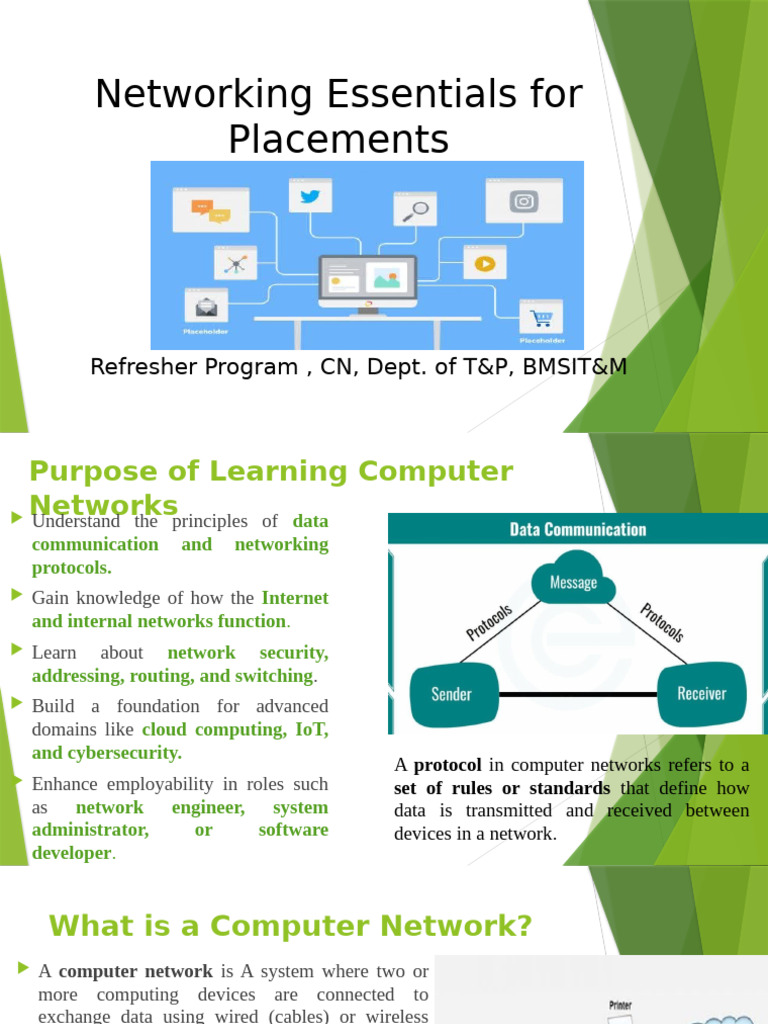 Networking Essentials Refresher Guide | PDF | Computer Network ...