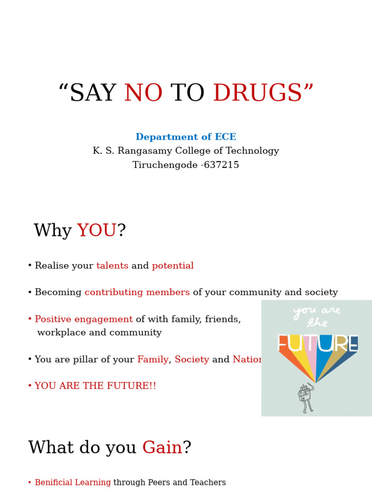 Say No To Drugs | PDF