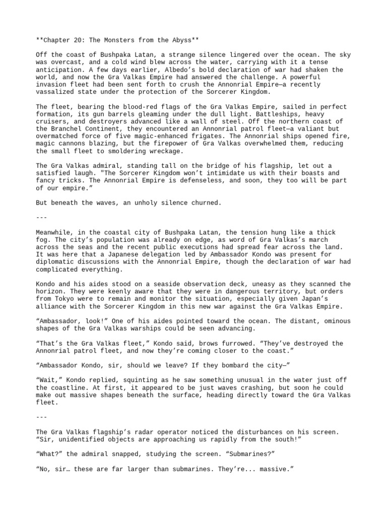 Abyssal Beasts Crush Gra Valkas Fleet | PDF | Destroyer