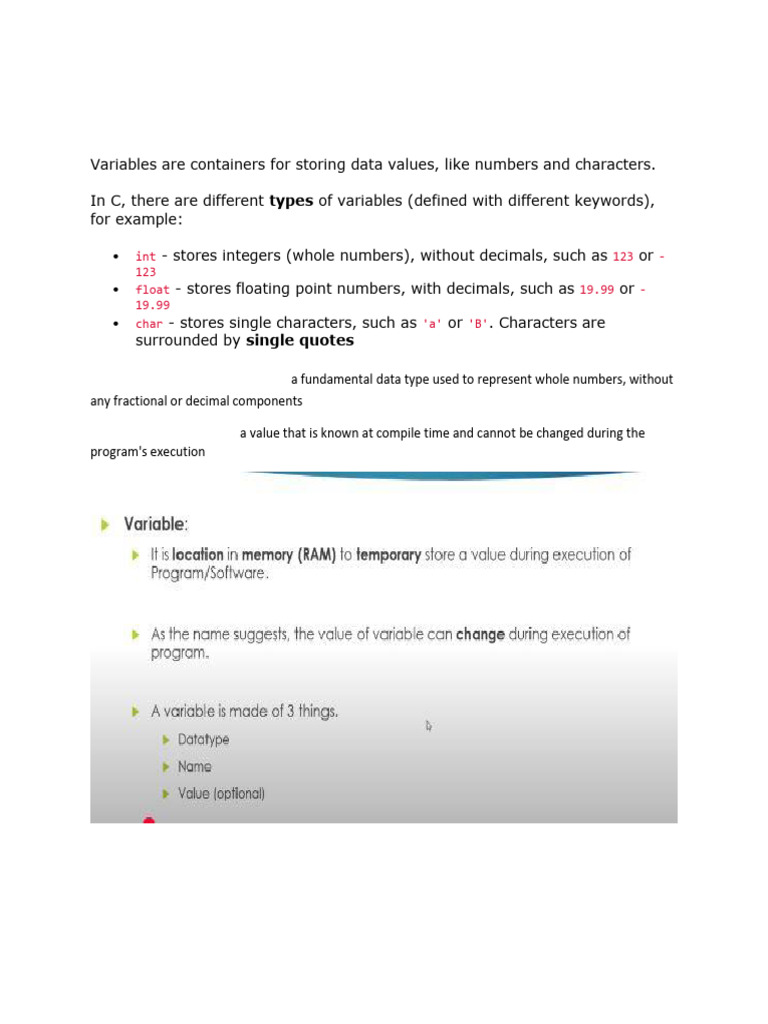 C# Variable Types Explained | PDF