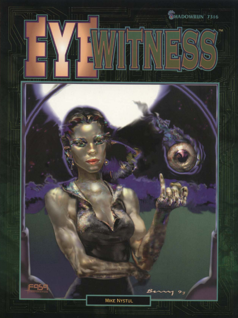 Shadowrun 2E - Adventure - Eye Witness | PDF