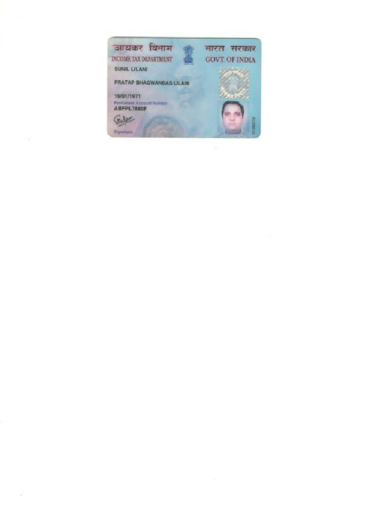 Pan Card | PDF