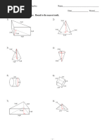 Constructing Triangles Worksheet | PDF | Triangle | Length