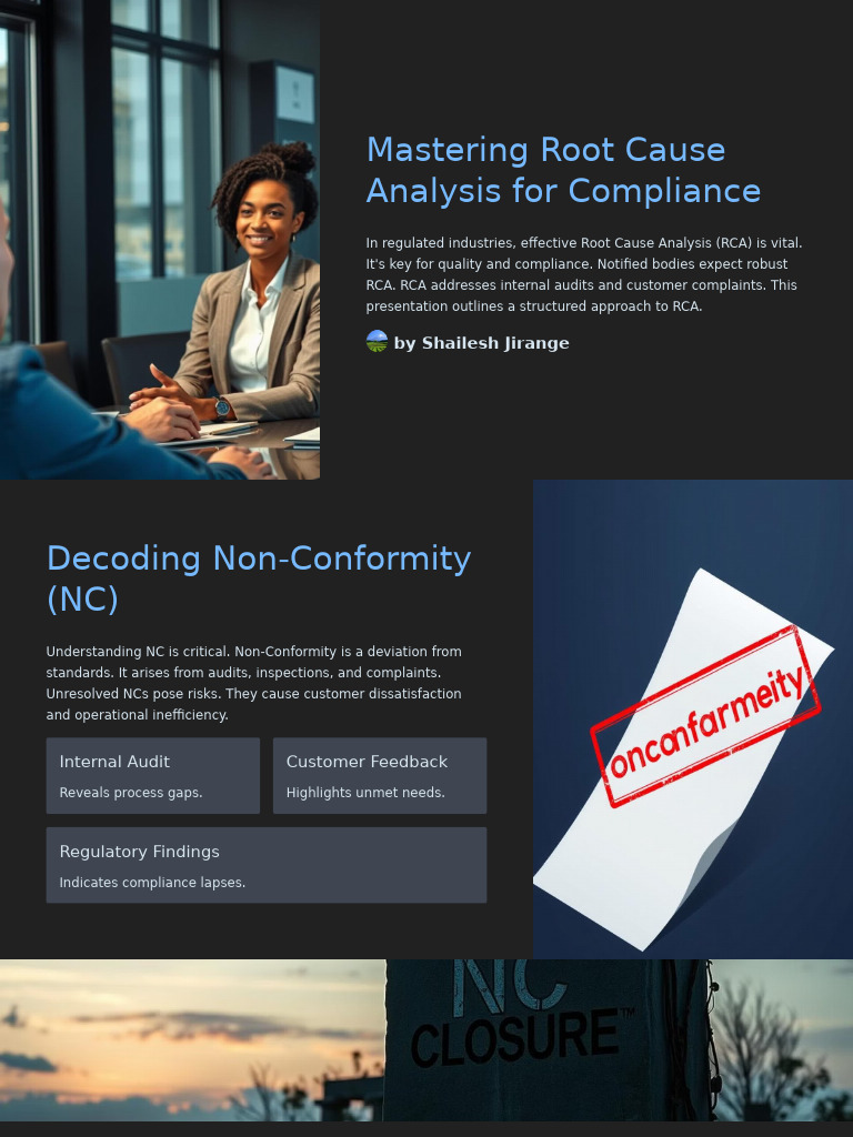 Root Cause Analysis For Compliance | PDF | Audit | Regulatory Compliance