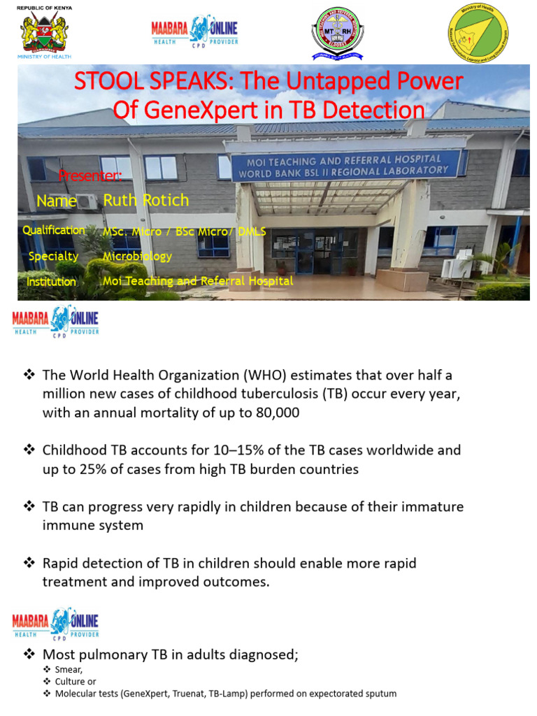 Stool GeneXpert Test - Maabara Online | PDF | Tuberculosis | Health ...