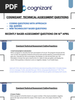 CTS Coding Questions With Answers | PDF | Software | Software Engineering