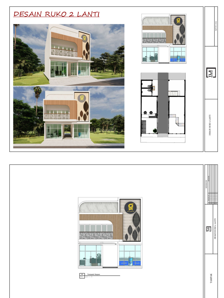 Desain Ruko 2 Lantai | PDF