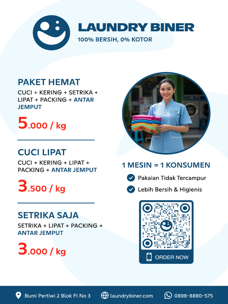 Brosur Laundry Biner | PDF
