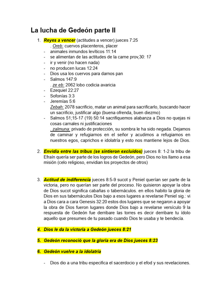 Lucha de Gedeon Parte II - 075714 | PDF
