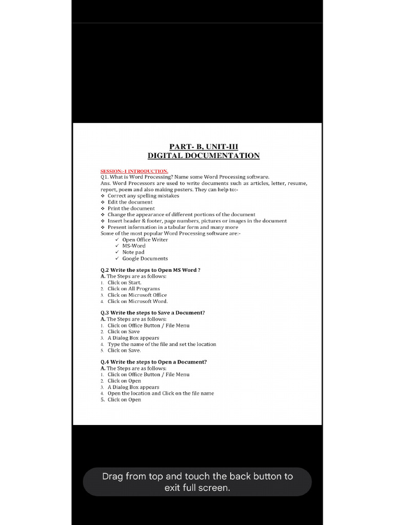 Digital Documentation Notes | PDF