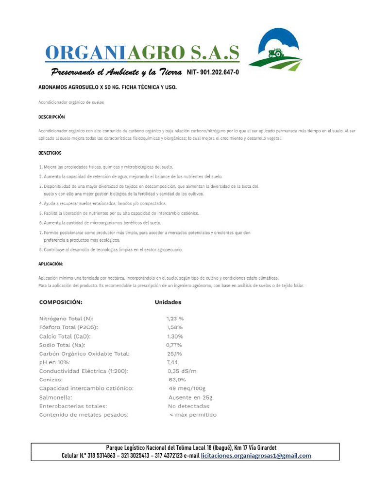 Ft Agrosuelos 50k | PDF