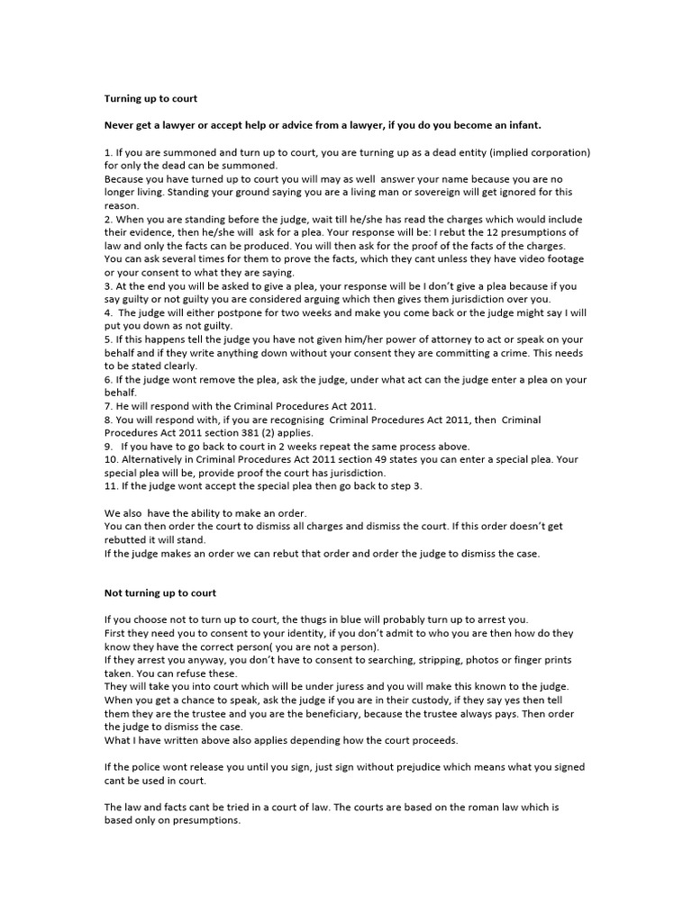 Navigating South African Court Procedures | PDF | Plea | Criminal ...