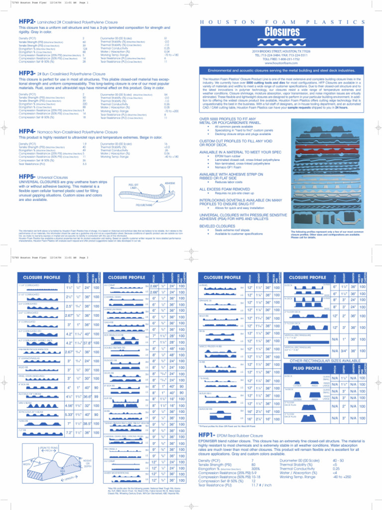 Houston Foam Flyer | PDF