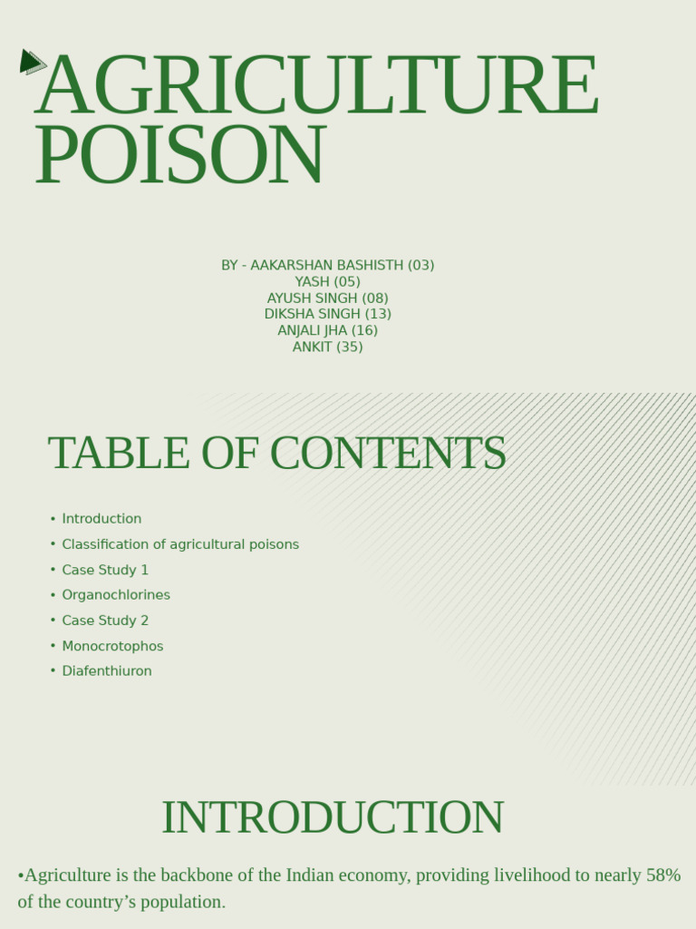 Classification of Agricultural Poisons | PDF | Insecticide | Pesticide