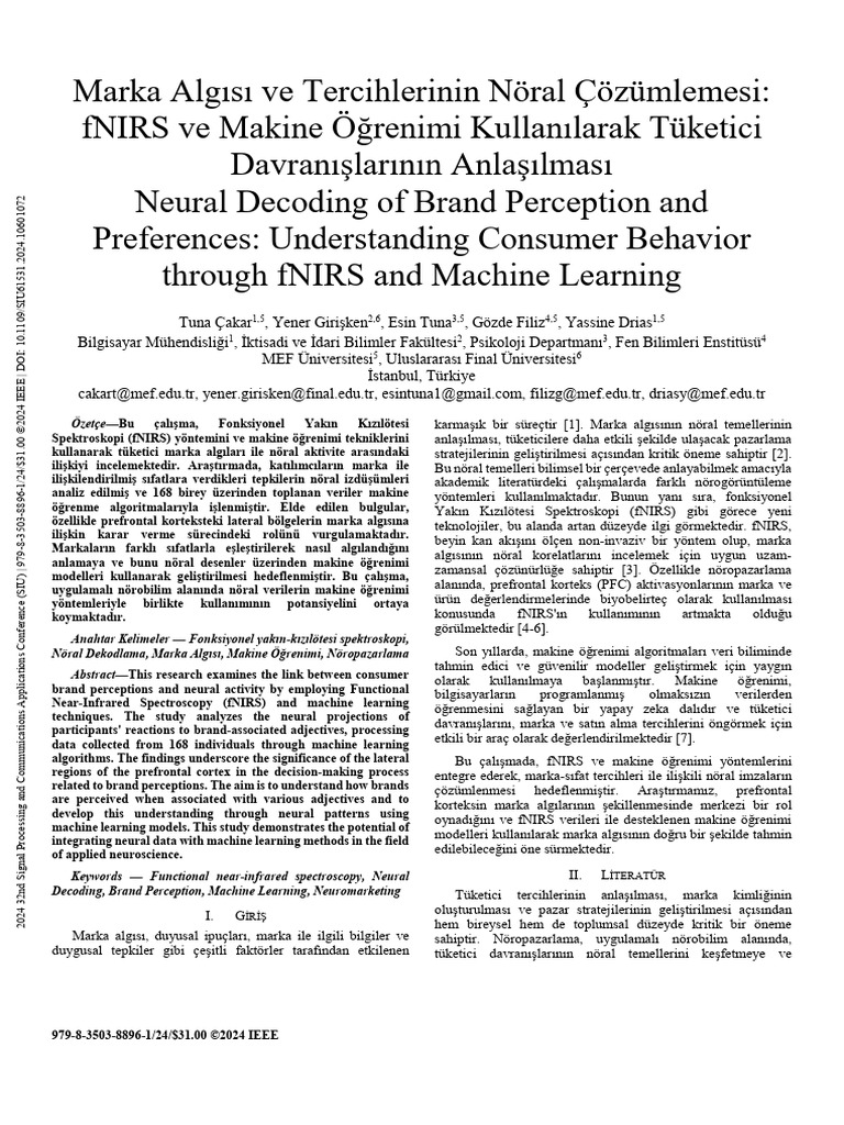 Neural Decoding of Brand Perception and Preferences Understanding ...