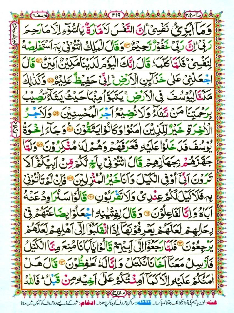 Colour Coded Quran Juz 13 | PDF