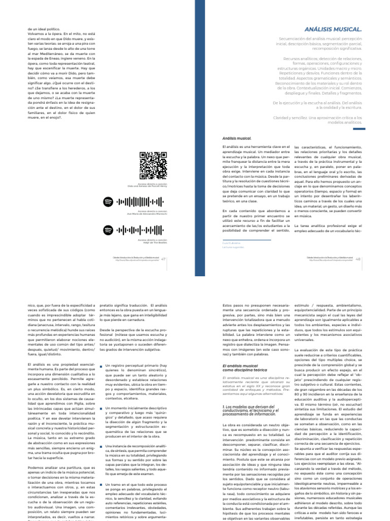 IPAM - Análisis Musical | PDF | Canciones | Aprendizaje