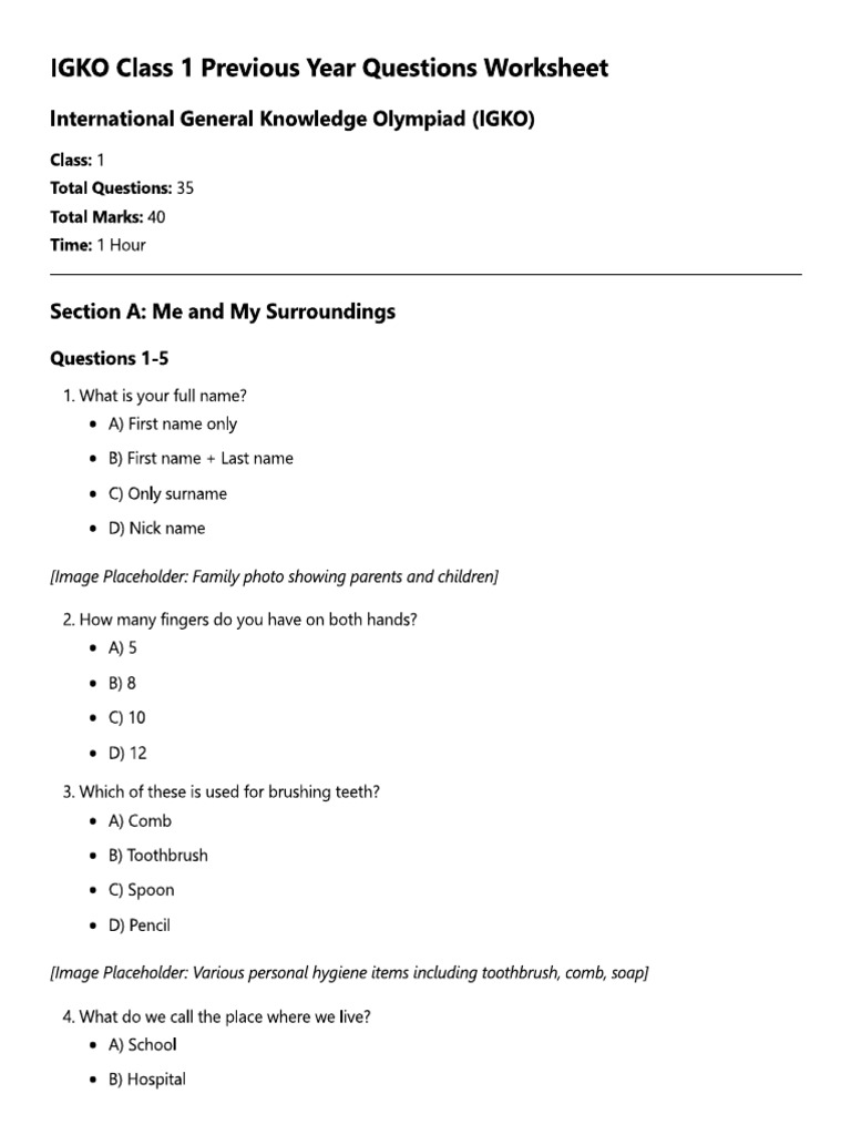 Sample Paper Igko | PDF